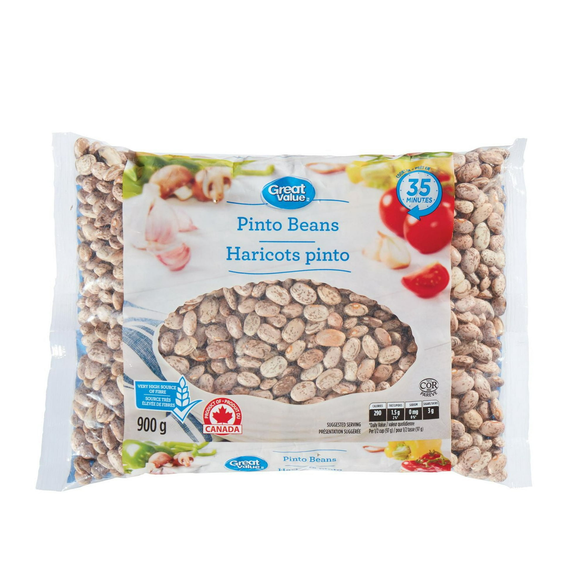 Click here for Great Value Pinto Beans 900 G prices