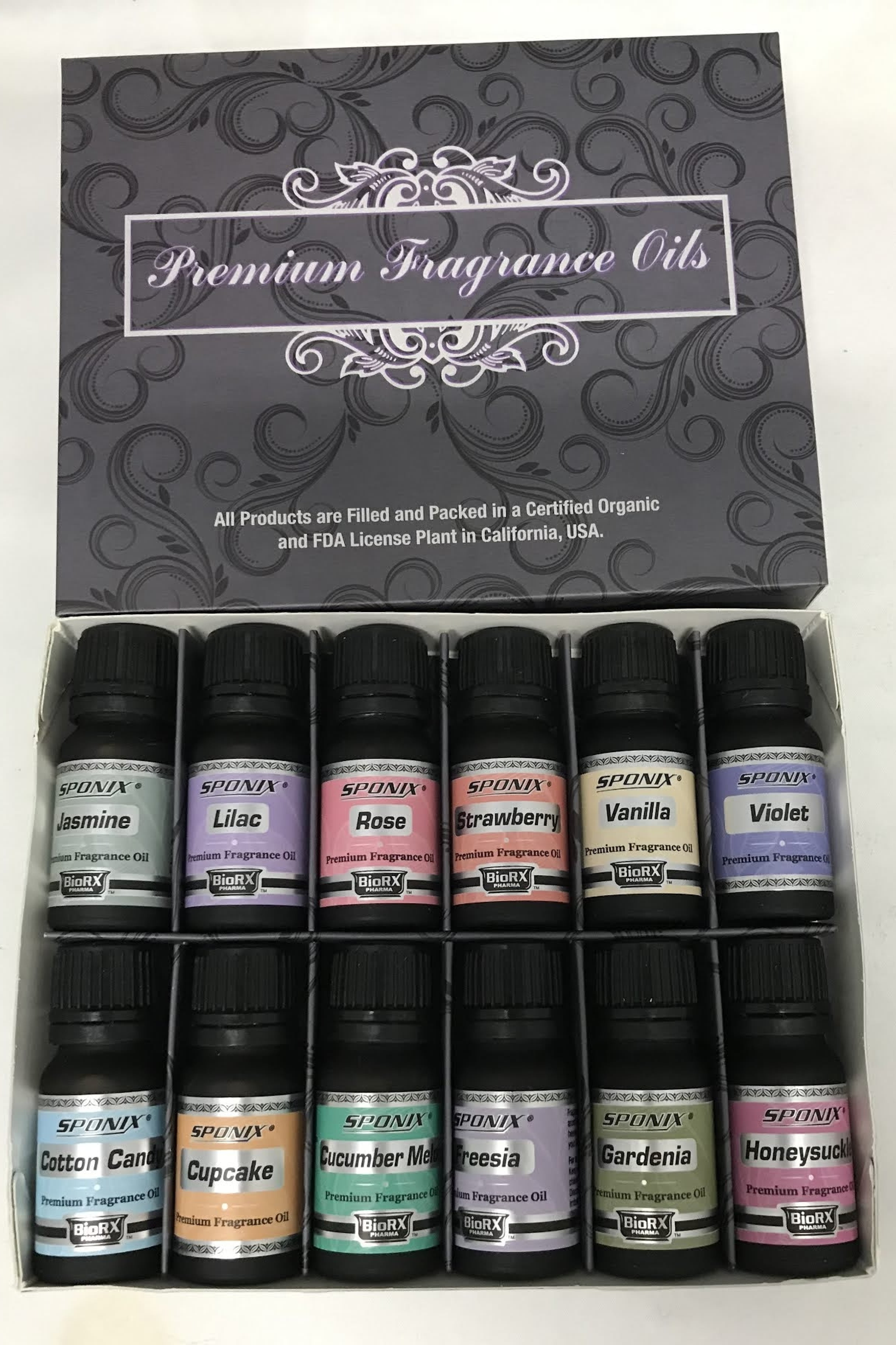 Fragrance Oil Gift Set of 12 Premium Grade Aromatic Perfume 10 mL x 12 ...