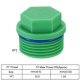 Uxcell 1PT PPR Pipe Fitting End Cap, 8 Pack Hex Male Water Tubing ...