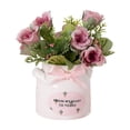 Artificial Bonsai Artificial Flower - Mini Ceramic Potted Plant for ...