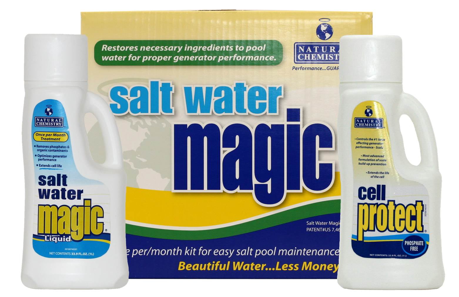 Natural Chemistry 07404 Spa Swimming Pool Salt Water Magic Monthly ...