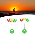 100pcs Colorful Silicone Fishing Bobber Stopper Oval/Cylinder Shape ...