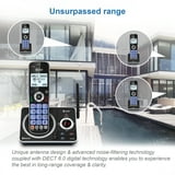 AT&T 2-Handset Cordless Phone with Bluetooth, Large Buttons, Call ...