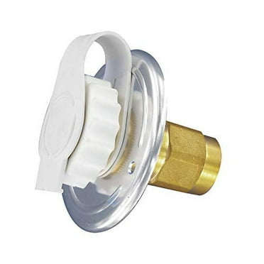 Valterra A01-0168BKVP Flush-Mount Water Inlet - MPT, 2-3/4" Flange ...