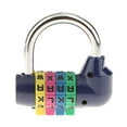 2 Packs 4 Digit Dial Letter Combination Luggage Code Lock