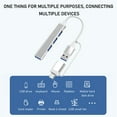 Shimele 4 Port Usb 30 Hub Type C Docking Station Aluminum Alloy Slim Portable Data Hub Usb