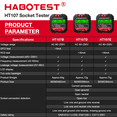 HABOTEST HT107 Pro Socket Tester - RCD Test, Voltage, Ground/Neutral ...