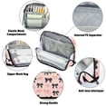 ALAZA Pink Black Bows Pencil Case Pen Pouch Bag Large Capacity ...
