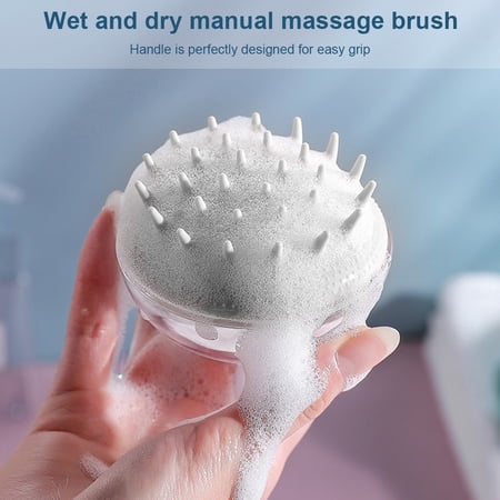 Scalp Massager Shower Brush Anti-Itching Stains Hair Washing Massager ...