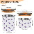 500ml Stainless Steel Food Storage Containers Lavender Roses Pattern ...