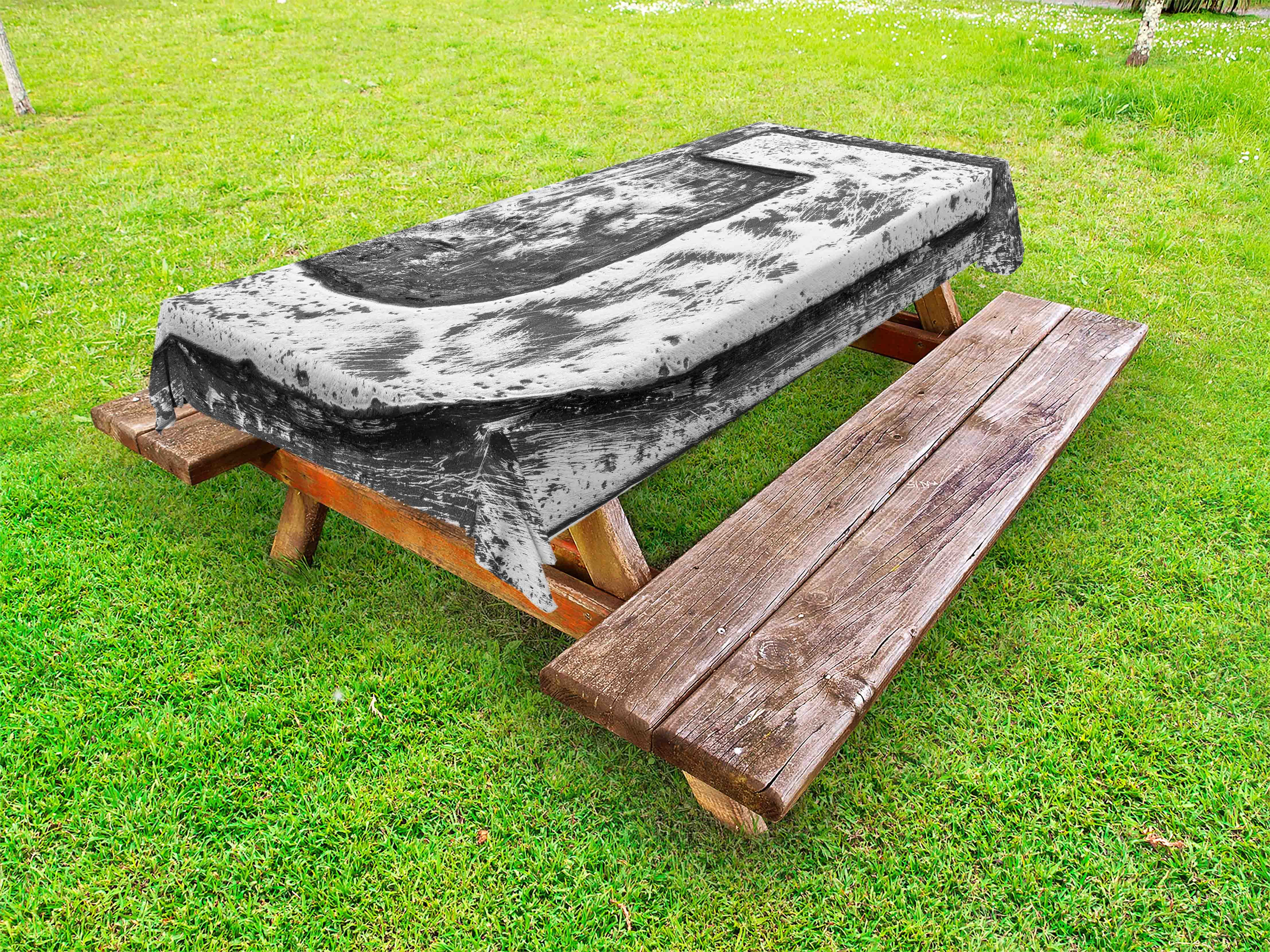Letter J Outdoor Tablecloth, Worn Look Initials Majuscule J Old Fashion ...