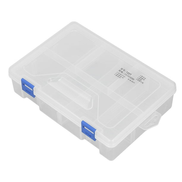 Compartment Storage Container, Sturdy PP 2 Layer Clear 8 Grids ...