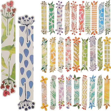 60 Sheets of Chinese Style Bookmarks Classical Paper Bookmarks Colored ...