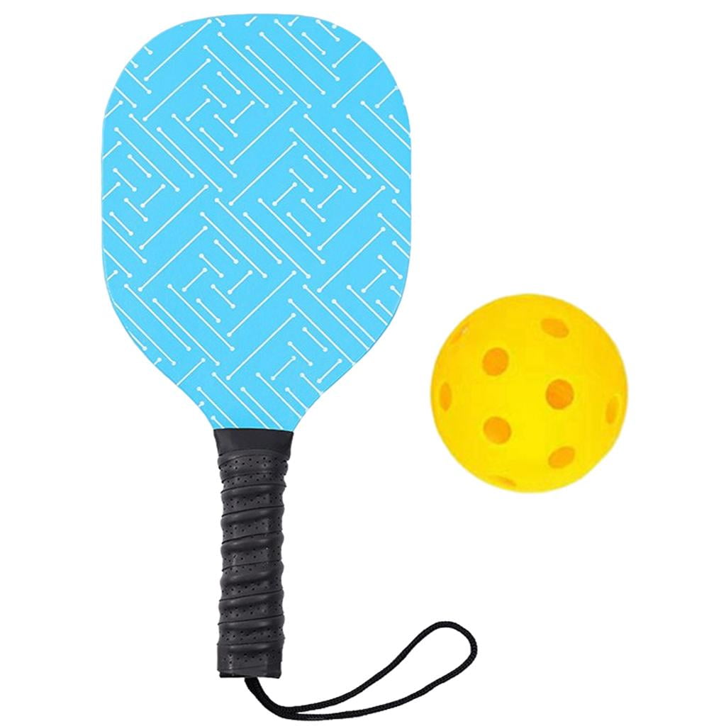 Wooden Pickleball Paddles Set with Carrying Case 1 Yellow Ball Anti ...