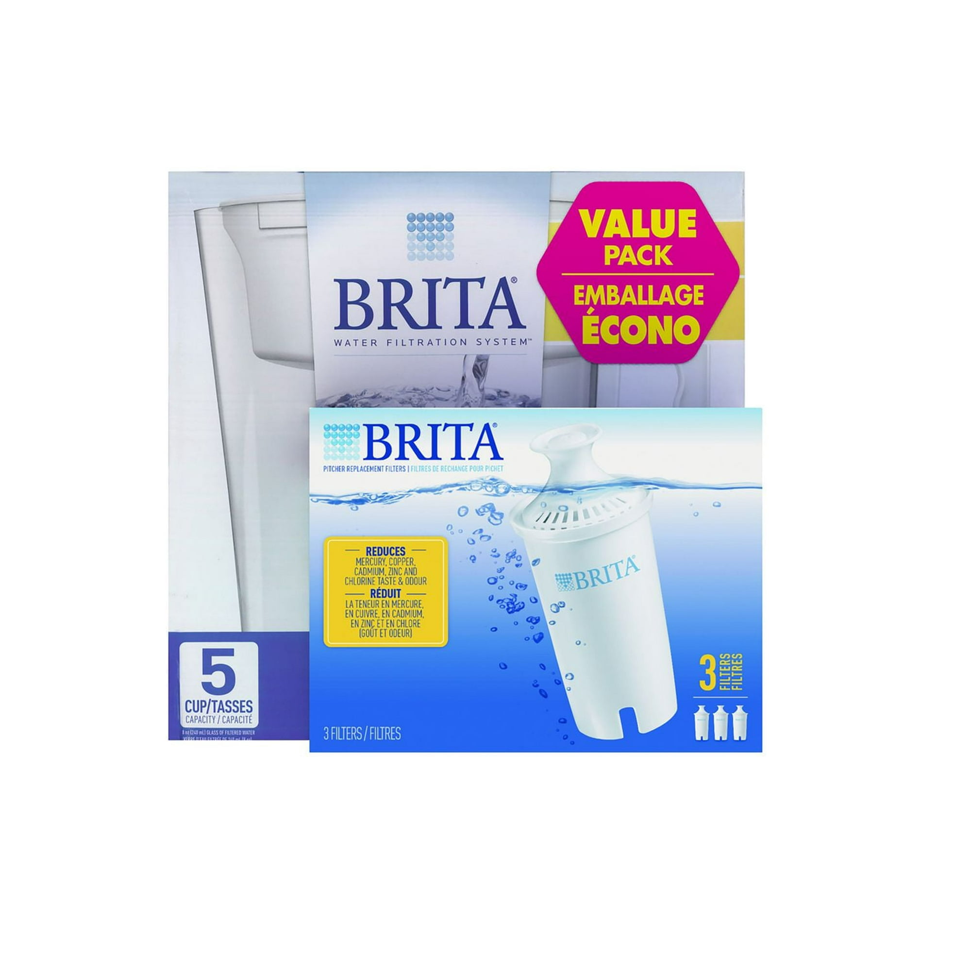 Click here for Brita Value Pack Slim Water Filter Pitcher With Fi... prices