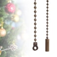 Set of 2 Multipurpose Ceiling Fan Pull Chain Extension Metal Chain ...