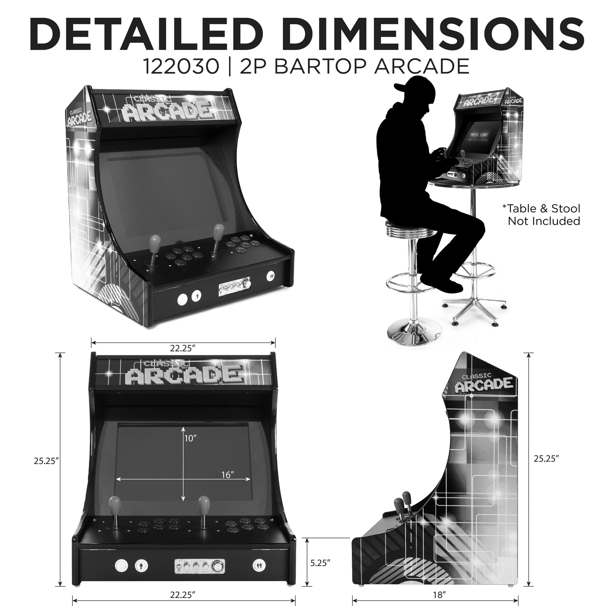 Classic Arcade Game Cabinet Dimensions | Cabinets Matttroy Classic Arcade Game Cabinet Dimensions | Cabinets Matttroy
