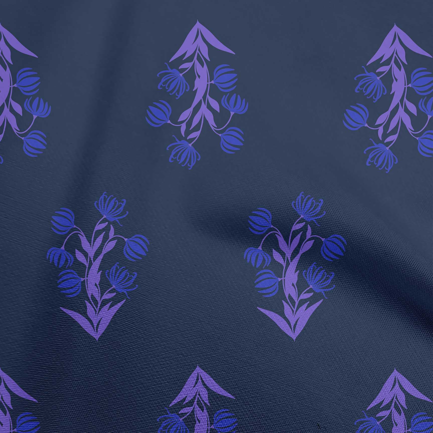 oneOone Cotton Poplin Dark Beige Fabric Block Print Fabric For Sewing ...