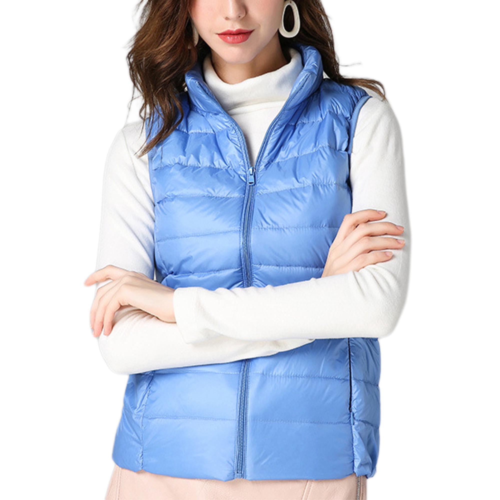 Click here for Fashnice Ladies Puffer Vest Zip Up Down Vests Slee... prices