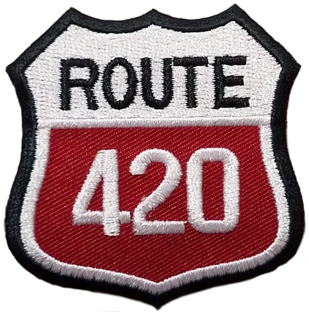 Route 420 Embroidered Sew On Patch - 2 1/4" X 2 1/4" - Walmart.com