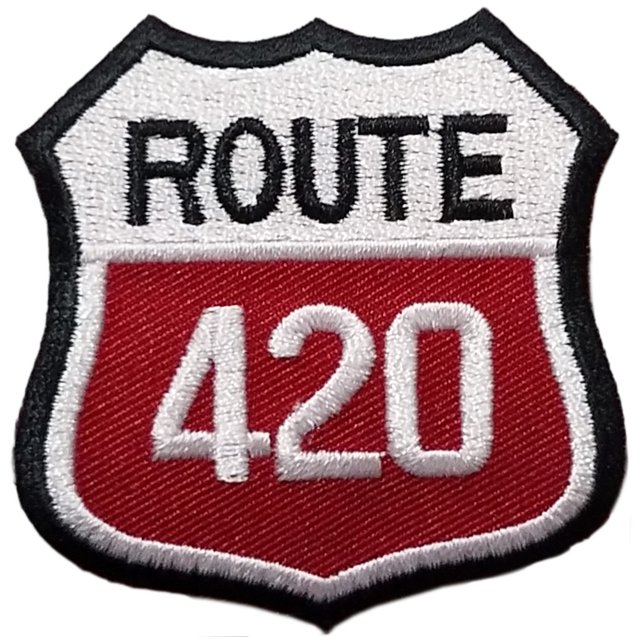 Route 420 Embroidered Sew On Patch - 2 1/4" X 2 1/4" - Walmart.com
