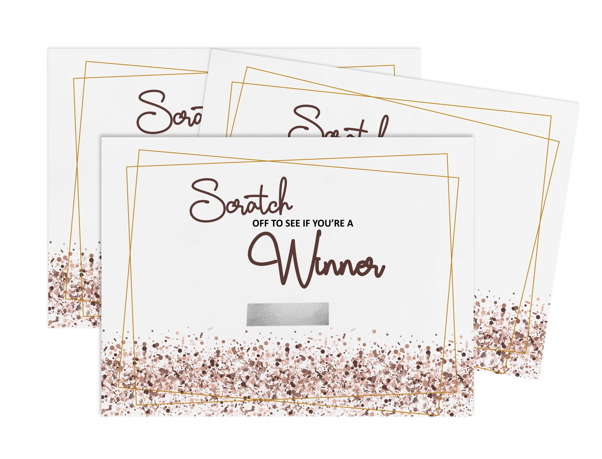 Inkdotpot Boy / Girl Baby Shower Scratch Cards, Pack Of 30, Confetti ...