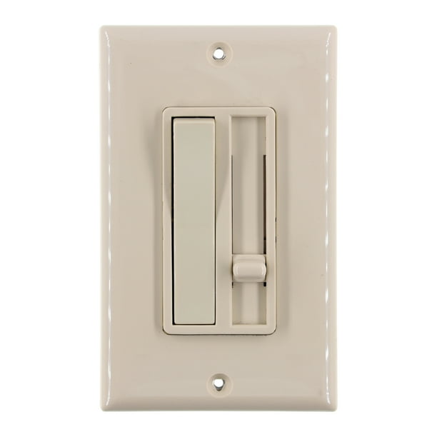 Cooper 6420V Slide Dimmer Switch, 1-Pole, 600W, 120V, Ivory - Walmart ...