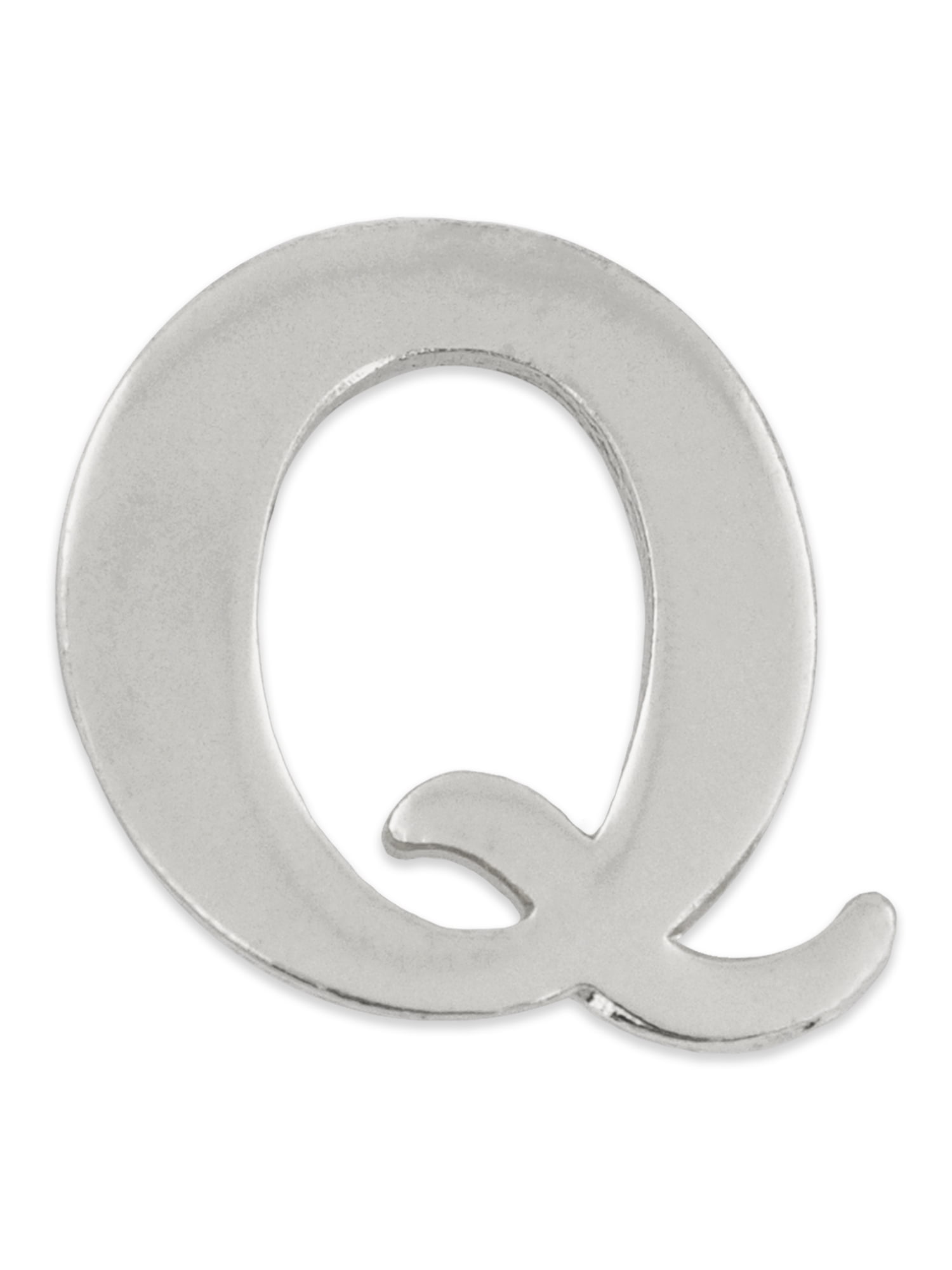 PinMart's Silver Letter Q Alphabet Lapel Pin - Walmart.com