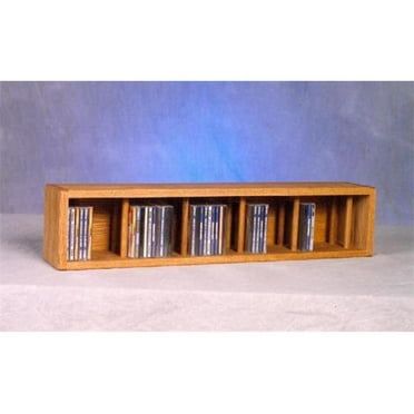 Wood Shed 1002-3 Solid Oak 10 Shelf CD Cabinet - Walmart.com