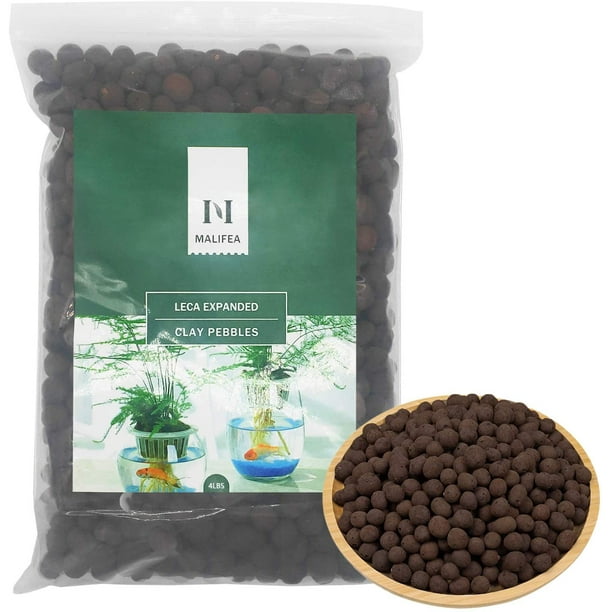Malifea 4LBS Leca Expanded Clay Pebbles Hydroponics Supplies for Indoor ...