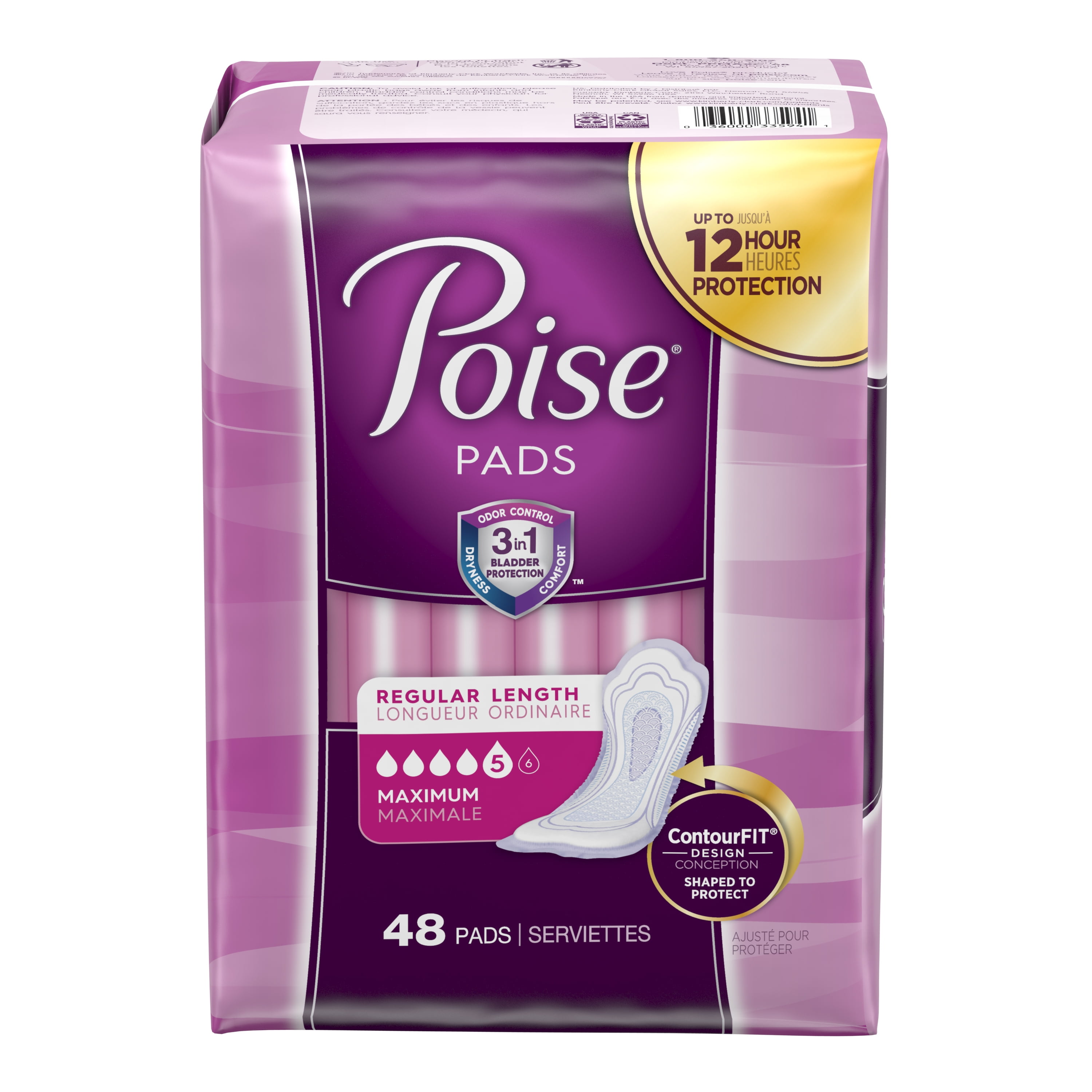 Poise Incontinence Pads Maximum Absorbency Regular 48 Count poise-incontinence-pads-maximum-absorbency-regular-48-count