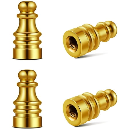 4 Pieces Lamp Finial for Lamp Shade Solid Brass Finial for Lamps 1-3/4 ...