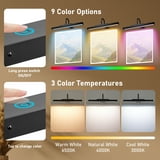 SUNBEAK Wireless Picture Light, Dimmable Art Lighting, 9 RGB Colors ...