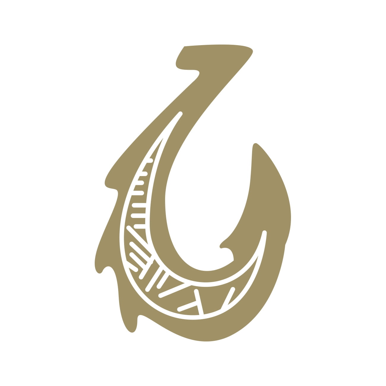 Hawaiian Polynesian Fish Hook Sticker Decal Die Cut - Self Adhesive ...