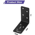 20pcs Heavy Duty 3x3x1.5in Steel L Bracket - Black 90 Right Angle Joist ...