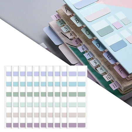 Sticky Index Tabs Wri Colored Book Sticky Tabs File Tabs for Notebooks ...