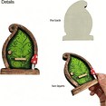 XIBUFE Fairy Door for Tree,Wooden Fairy Doors Elf Door Miniature Wood ...