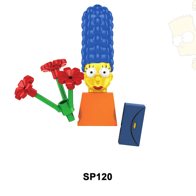 SP1015 SP1016 Figurine d'Action Brique Simpsons Bart Homer Mini ...