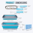 Cleaning kit includes hose and mask brush, with foldable washing basin ...