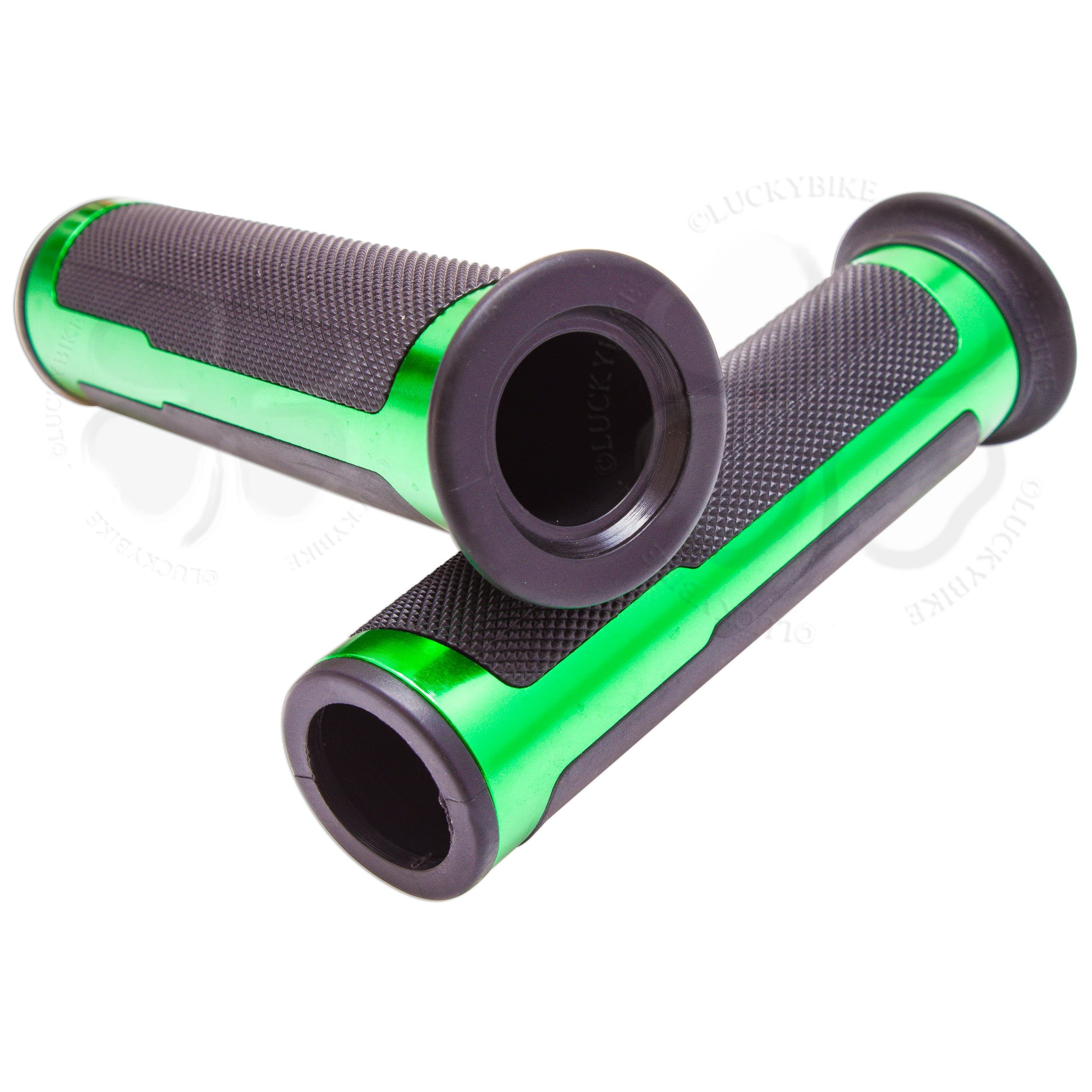 Motorcycle Hand Grips Open End 7/8 Inch Handlebars GSXR CBR RR Ninja ZX ...