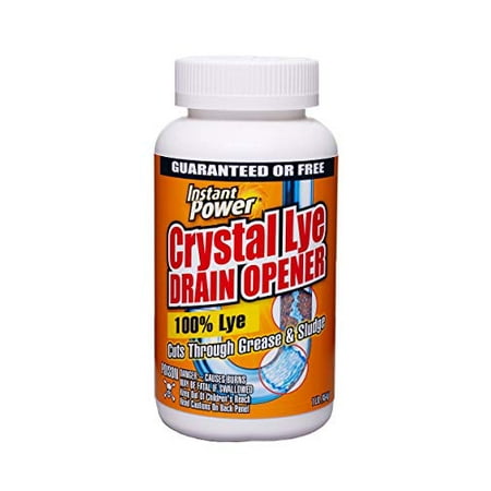 Instant Power 1650 Crystal Lye Drain Opener â 1 Lb, Quick Action Sodium ...