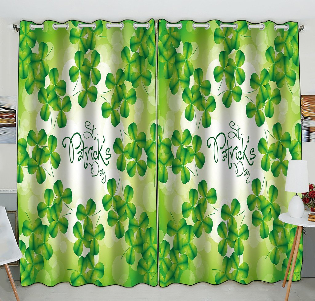 GCKG St. Patrick's Day Window Curtain Kitchen Curtain Window Drapes ...