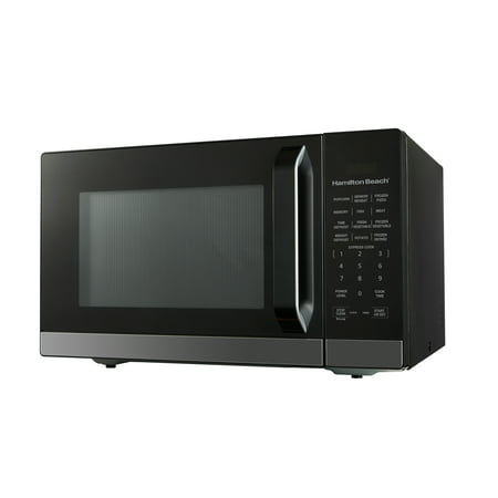 Hamilton Beach 1.4 Cu.ft. Microwave Oven, Black Stainless Steel, with ...