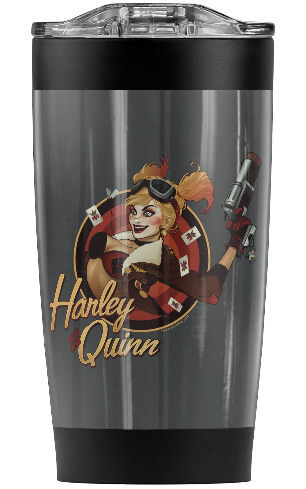 Harley Quinn Bomber Stainless Steel Tumbler 20 oz Coffee Travel Mug/Cup ...