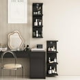 7 Tier Wall Shelf Unit,Black Lack Wall Shelf,Display Floating Shelf ...