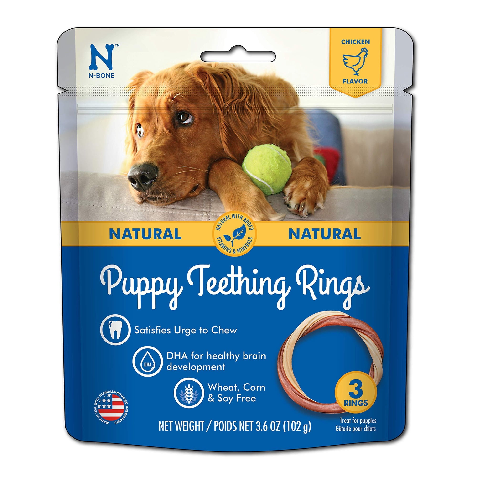 Click here for N-Bone Puppy Teething Ring Chicken Flavor (3 Pack) prices