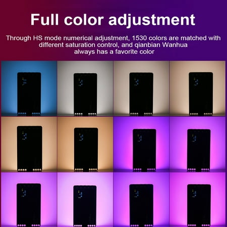 LED Video Light Zoom Calls Mini Portable Conference Remote Working RGB ...