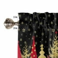 Christmas Tree Kitchen Curtains Valances and Tiers Set of 3 Winter ...