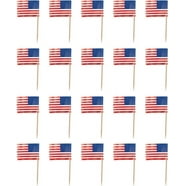 8Pcs Cocktail US American Toothpick Flag Cake Topper Picks Mini Small ...