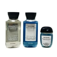 Bath and Body Works Men's Collection Ocean Mini 3 Piece Gift Bag Set ...